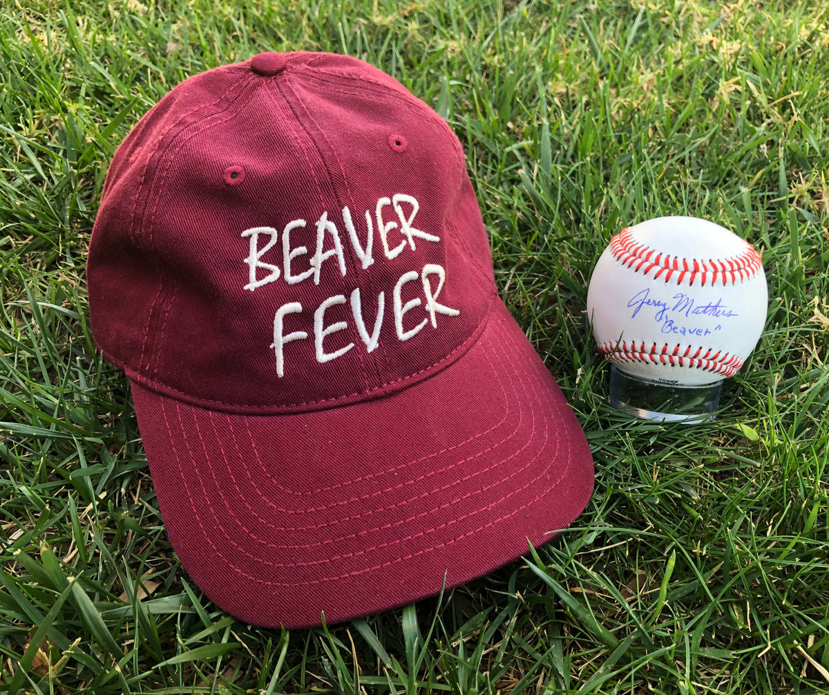 Beaver Fever Hat and Ball package (Burgundy) – Jerry Mathers Beaver Merch