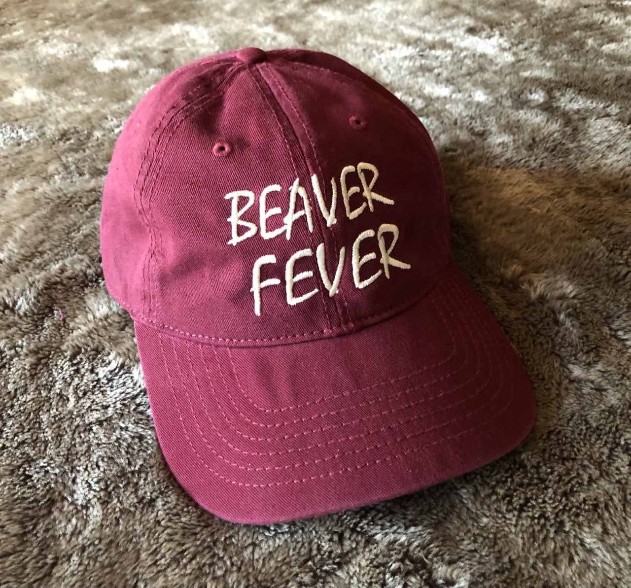 Beaver Fever hat (Burgundy) – Jerry Mathers Beaver Merch